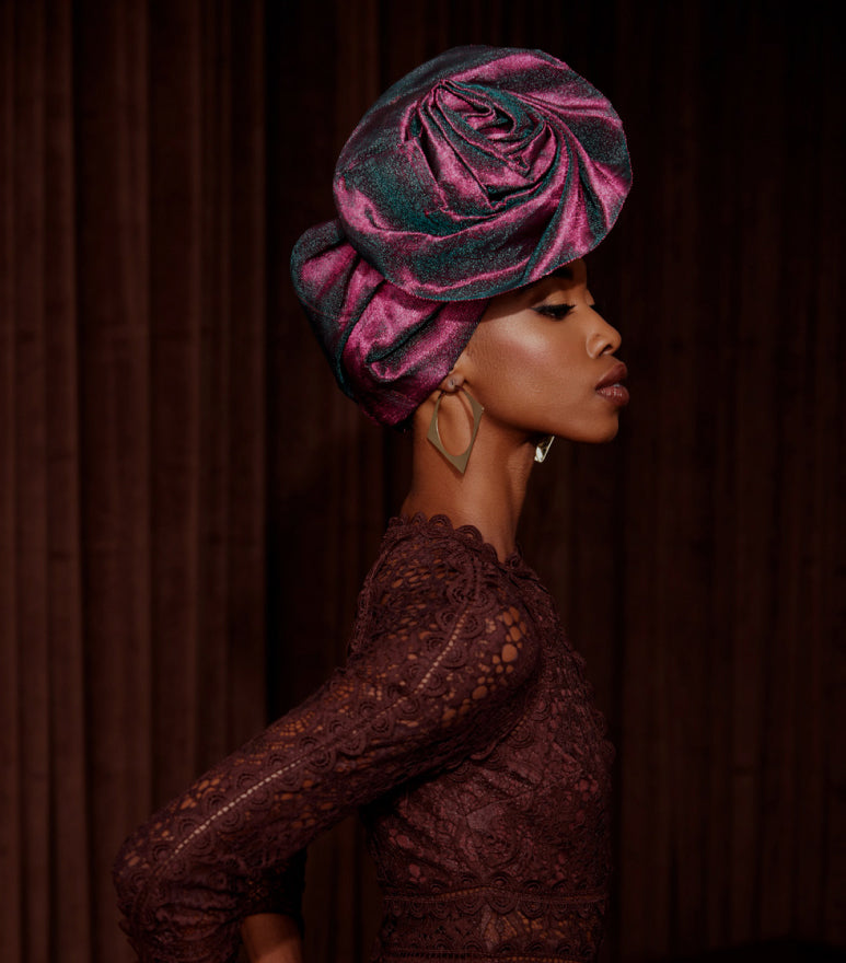 Rose Gele Collection | African Turban Geles with Rose Patterns